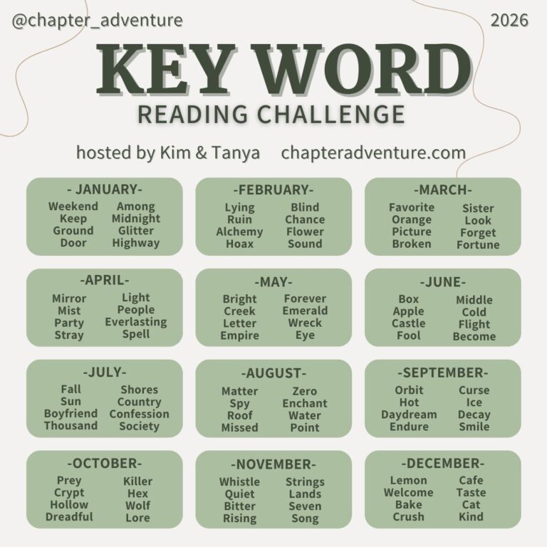 2026 Key Word Reading Challenge – Chapter Adventure