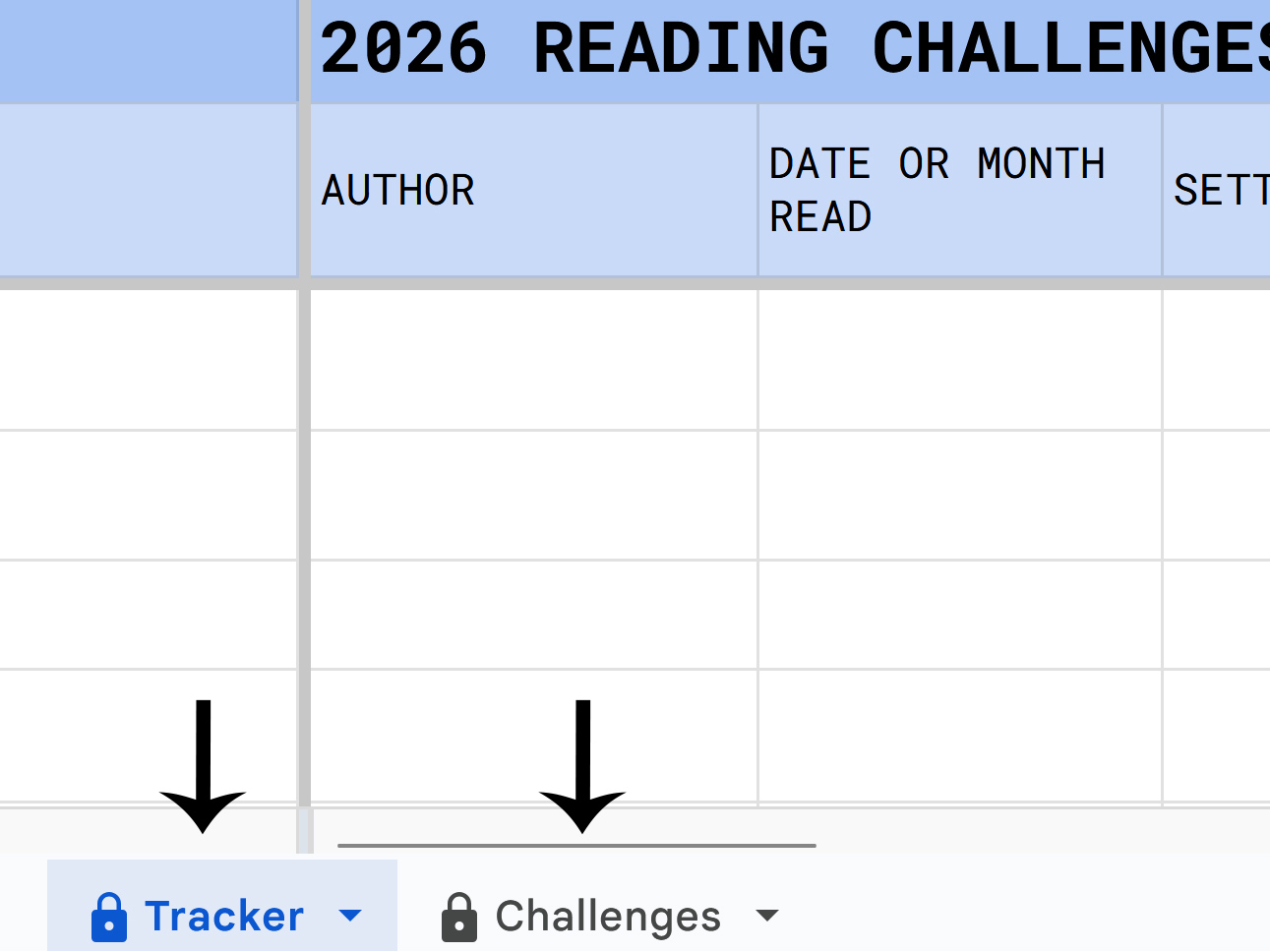 FREE 2026 Reading Challenge Tracker Spreadsheet – Chapter Adventure